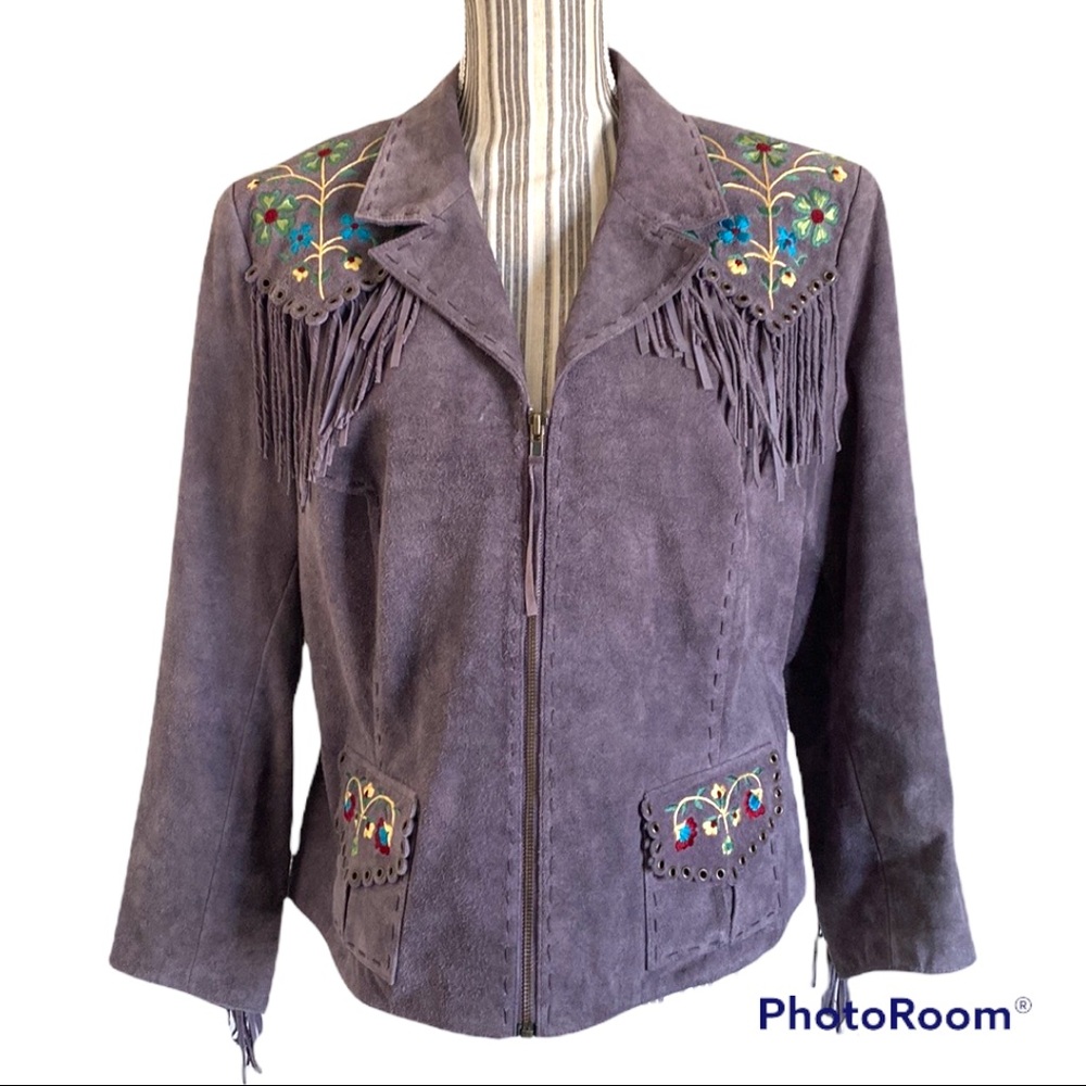 Double D Ranch Suede Jacket - Gem